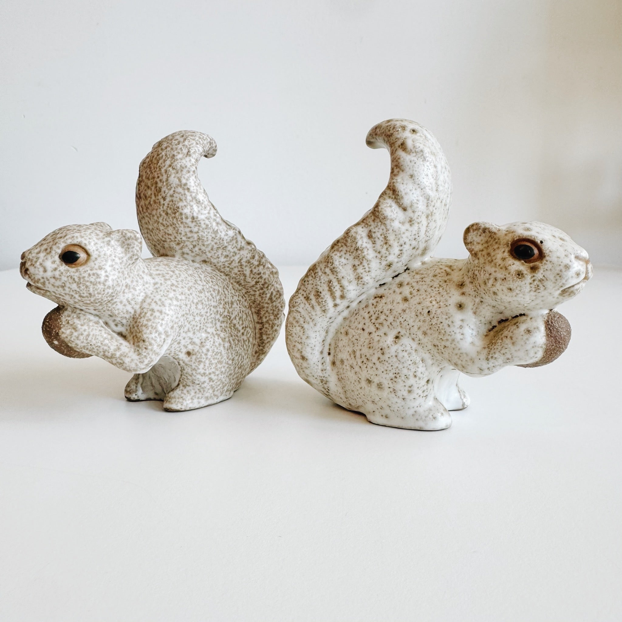 Fitz and Floyd Stoneware Squirrels | carousel + folk