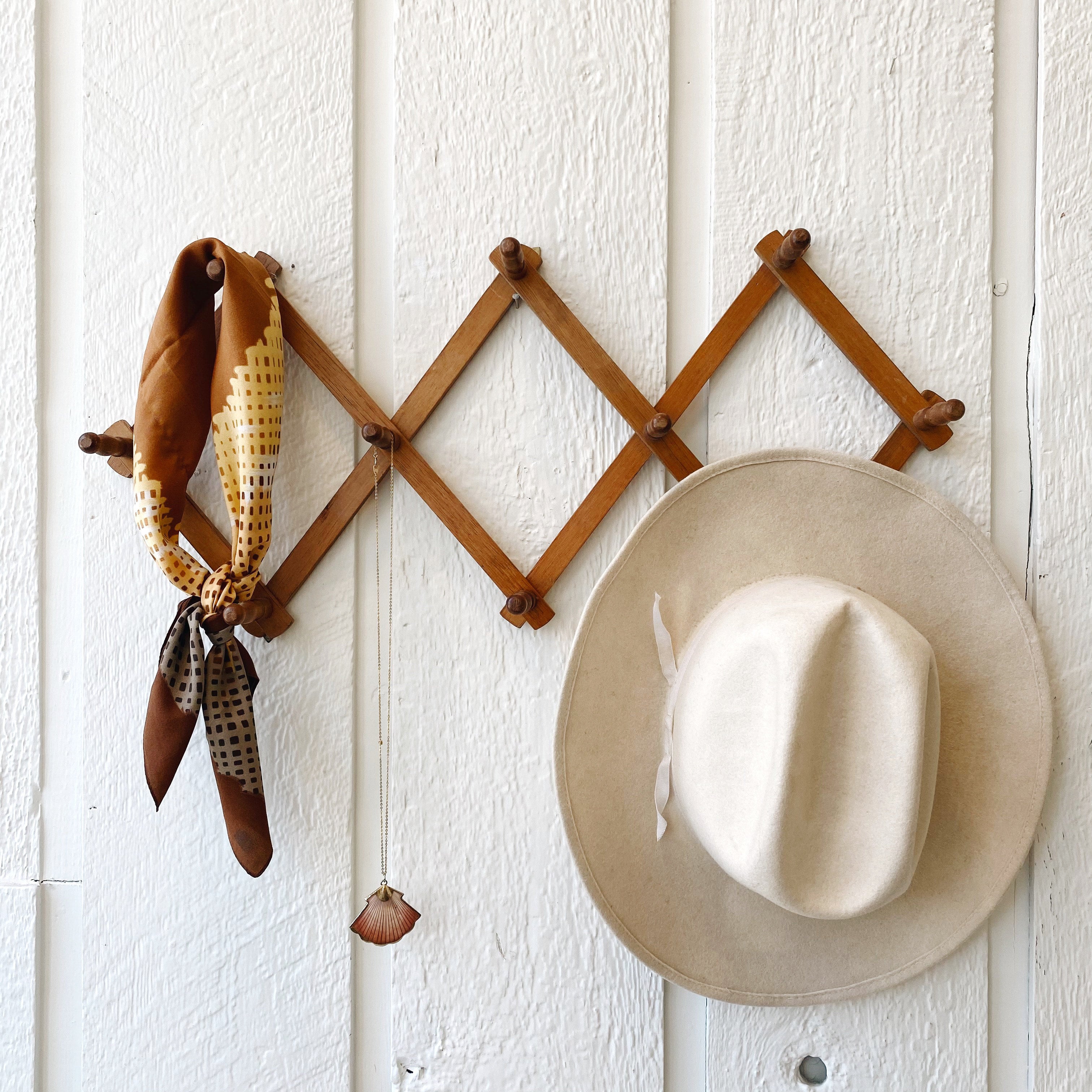 Vintage wooden accordion peg rack | carousel + folk