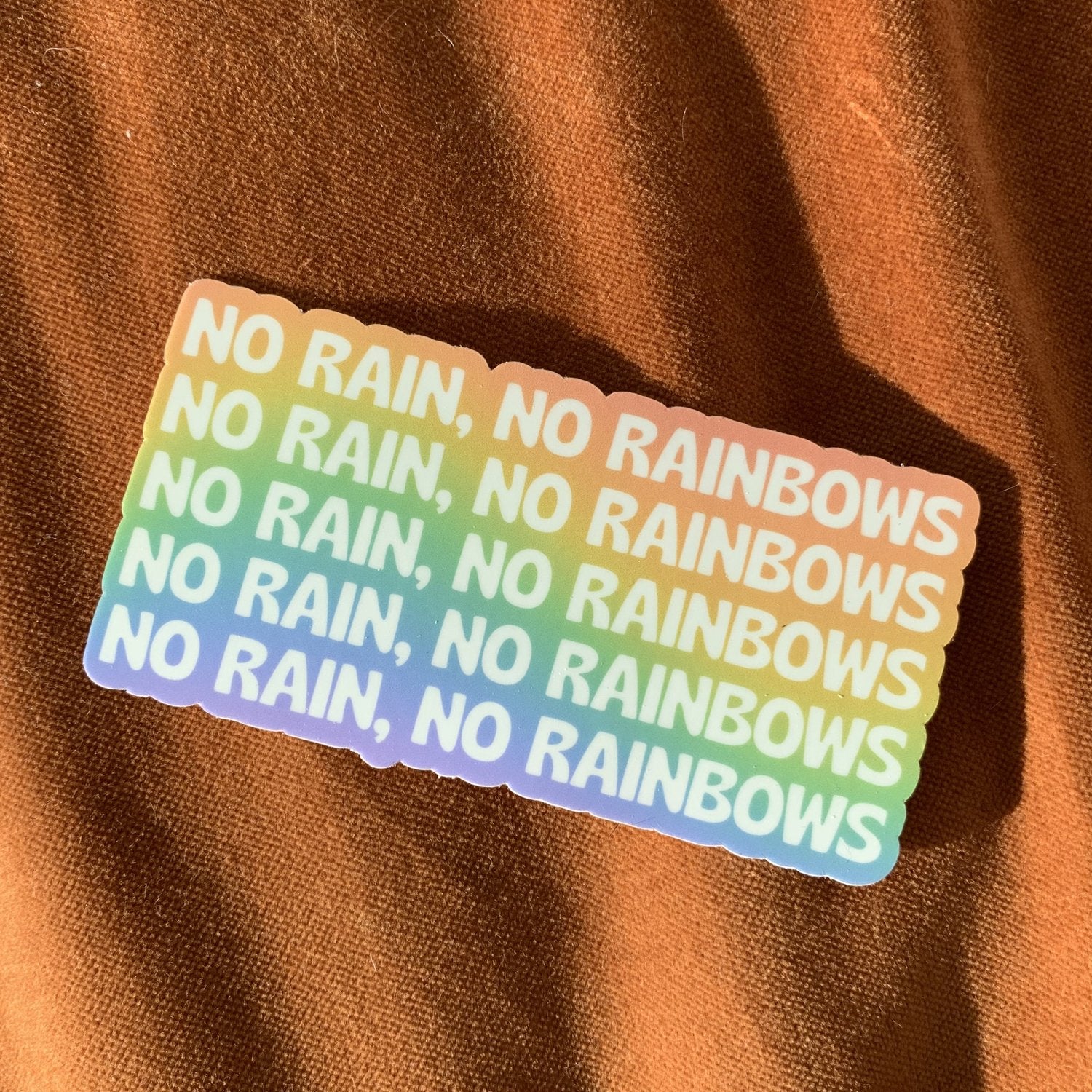 No Rain, No Rainbows Sticker by Daisy Natives | carousel + folk