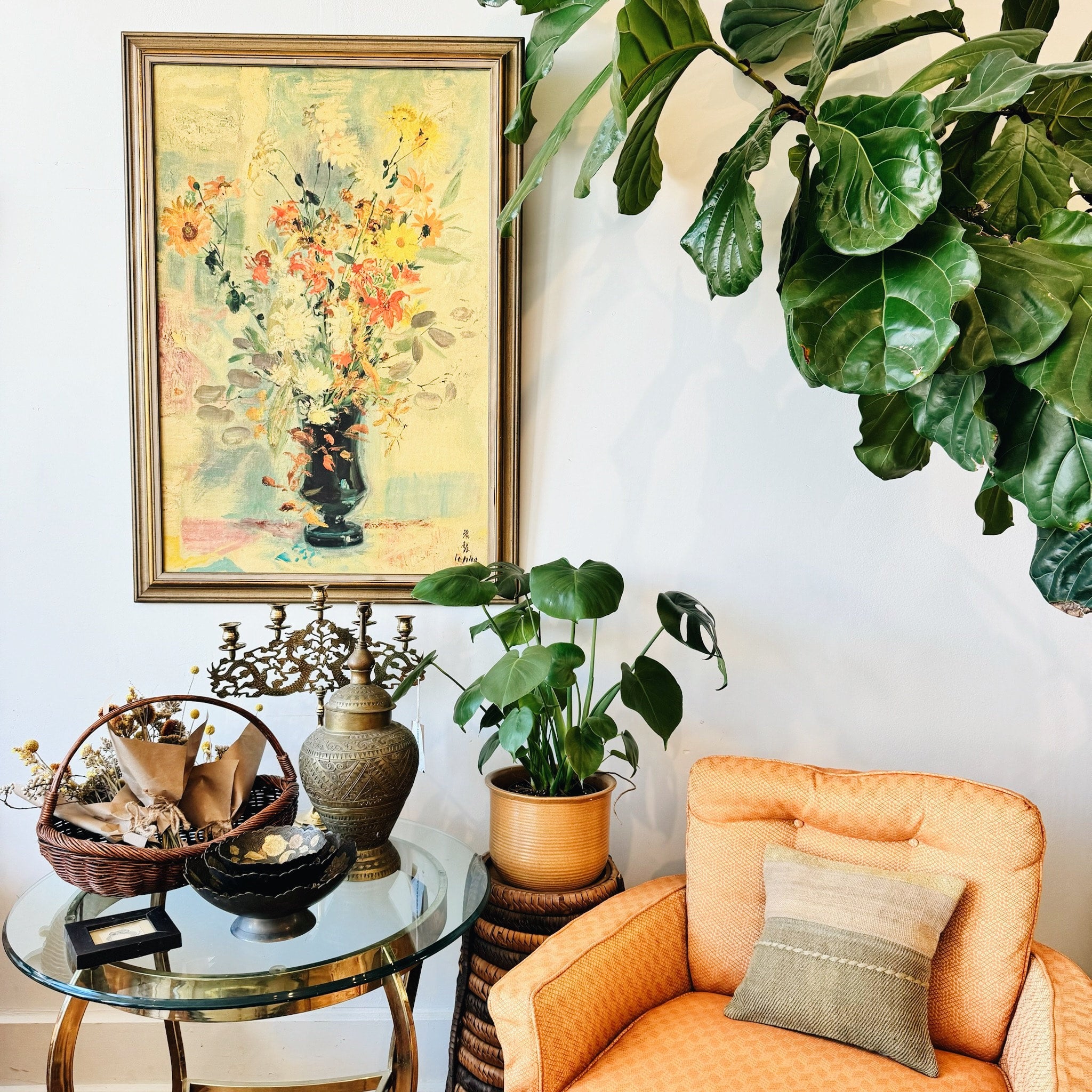 Vintage Le Pho 1967 Flower Arrangement No 3 | carousel + folk